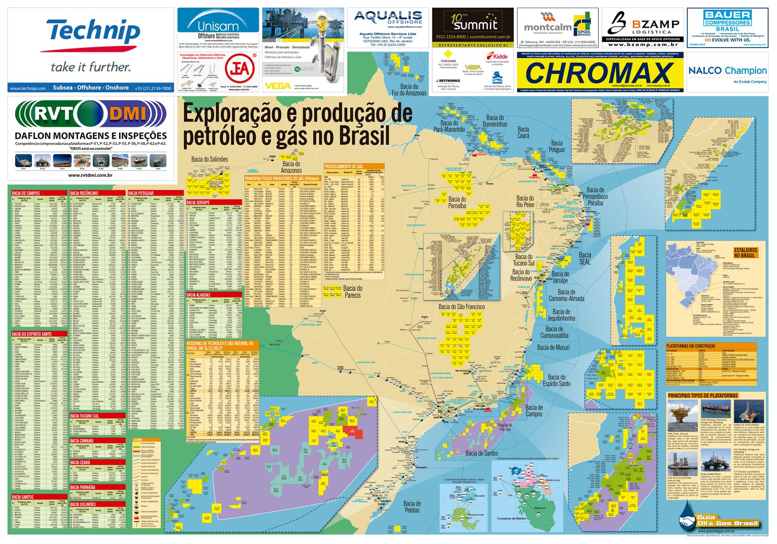 Mapas para o Guia Oil & Gas Brasil – Trama Criações de Arte